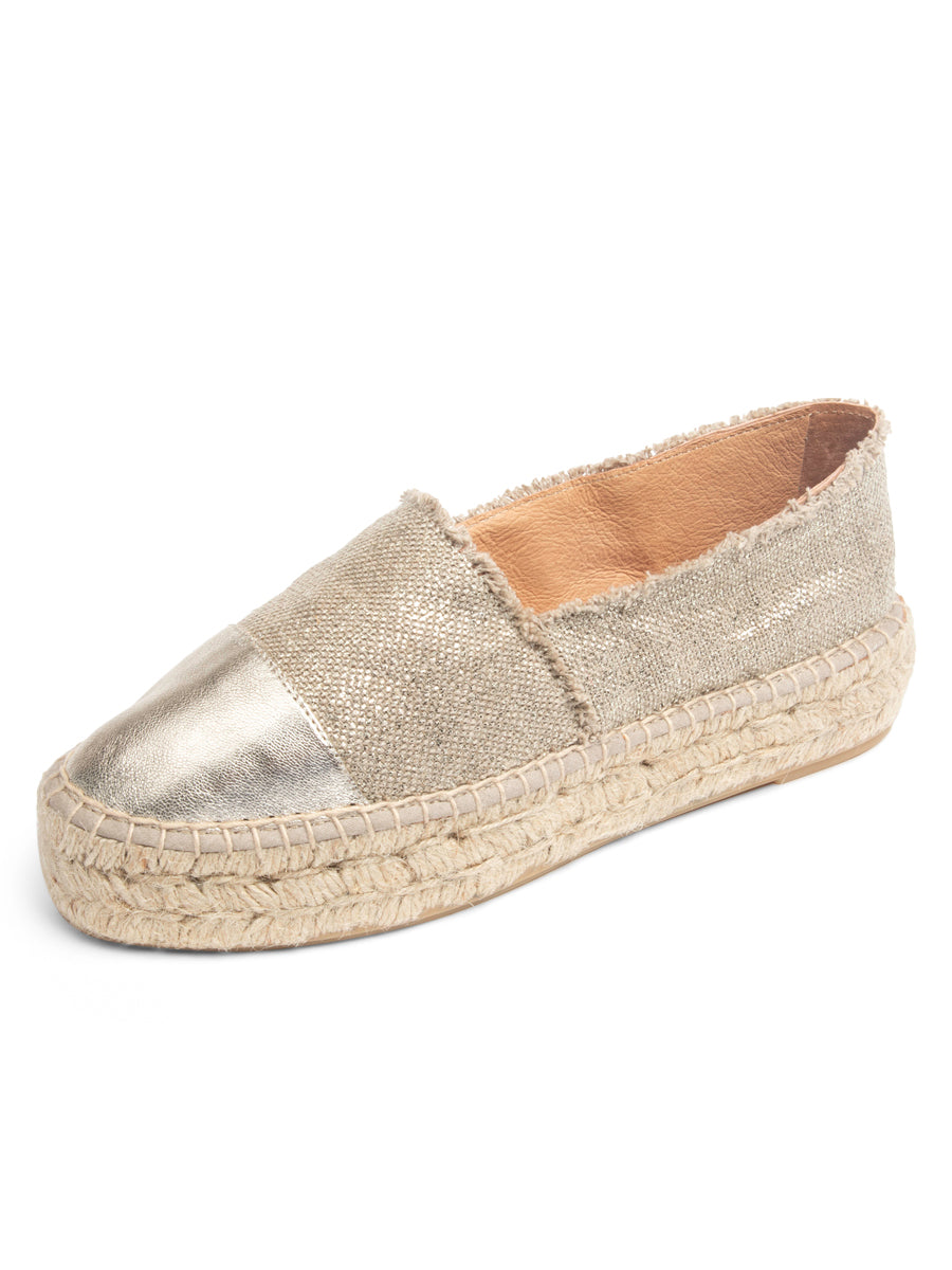 metallic espadrilles