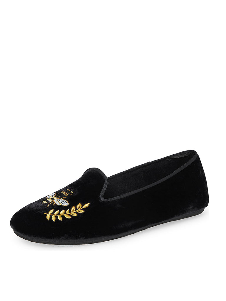 Patricia Green Women’s Royal Bee Slipper in Black