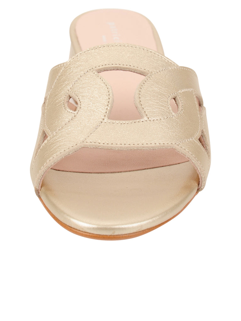 Patricia Green Women’s Boca Slip-On Sandal in Metallic Gold