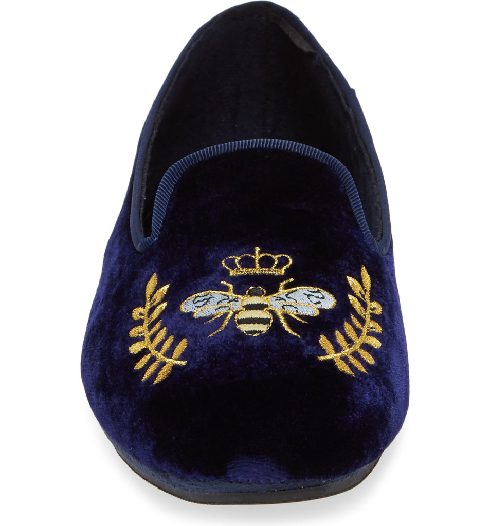 Patricia Green Women’s Royal Bee Slipper in Navy